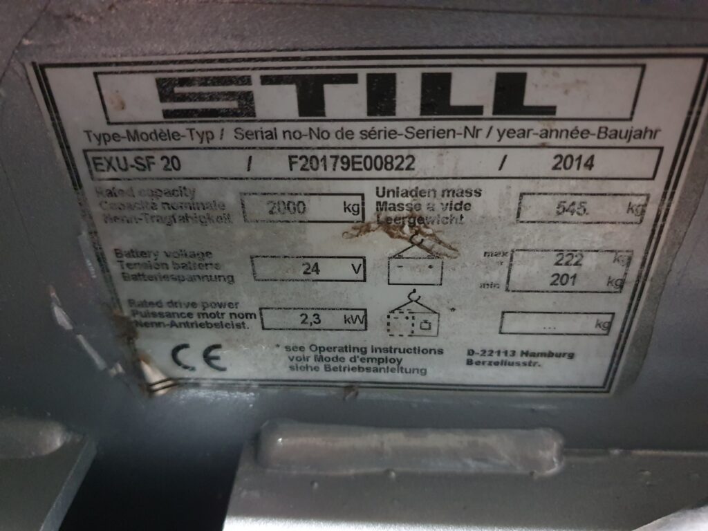 STILL EXU-SF20 – Paletni nova baterija - PC Panex